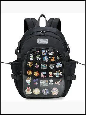 Bags | Ita Bag Backpack With Clear Display Window For Pins And Patches ...